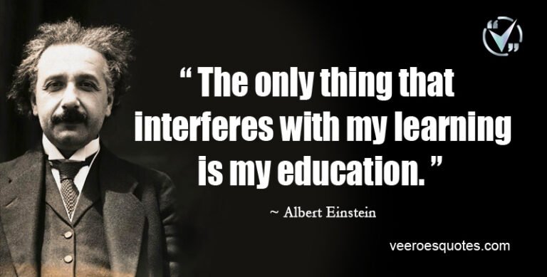 Albert Einstein Learning & Education Quote | VeeroesQuotes