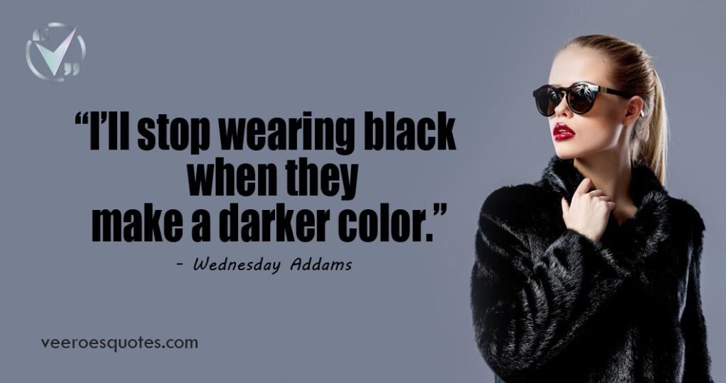 Wearing Black Quotes, Captions, Images | Black Lover Quotes