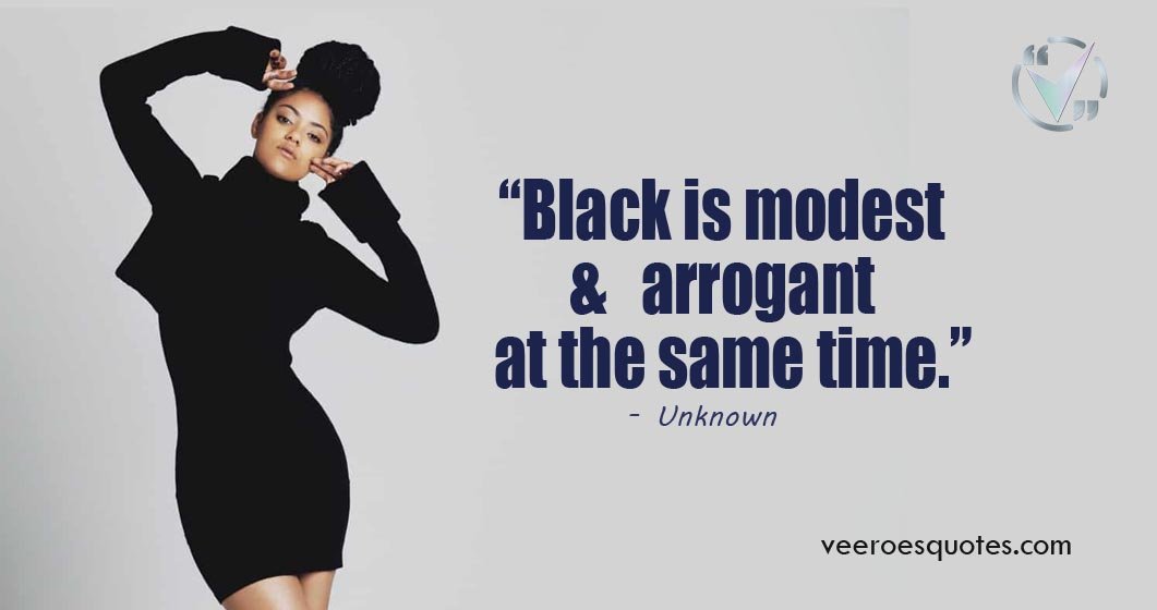Wearing Black Quotes, Captions, Images | Black Lover Quotes